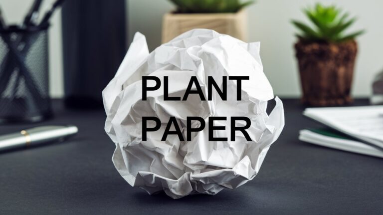 What Is Plant Paper And Why It’s The Eco-Friendly Choice For Every Home